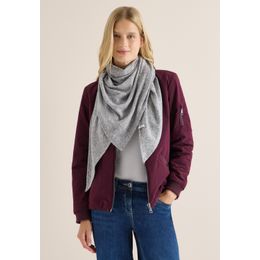 Cecil Damen Halstuch, grau, meliert, Stoff, 67% Viskose, 28% Polyester, 5% Elasthan, Modet&uuml;cher, aus softem Materialmix