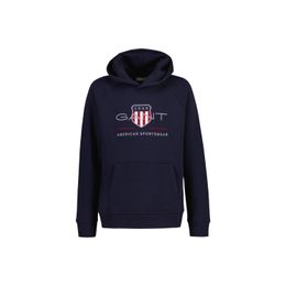 Gant Mädchen Sweatshirt "Sweatshirt Archive Shield Hoodie", blau, Gr. 122, Obermaterial: 78% Baumwolle CO. 22% Polyester PES., Sweatshirts