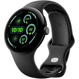 Google Smartwatch "Pixel Watch 3 45mm LTE", 3G (UMTS) 4G (LTE), schwarz, Smartwatches