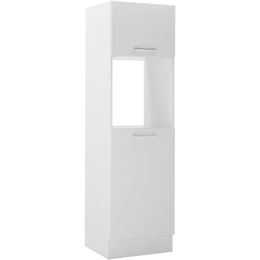 Mehrzweckschrank, B:60cm H:211cm T:57cm, wei&szlig;, BASIC BY BALCULINA, Holzwerkstoff, K&uuml;che, Schr&auml;nke, "Turin", Breite 60 cm, wahlweise in schwarz matt