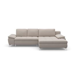 Sit & More Ecksofa SIT & MORE, B:290cm T:163cm, grau, Wohnzimmer, Sofas, "Latigo L-Form", mit Mega-Recamiere, wahlweise mit Bettfunktion und Bettkasten