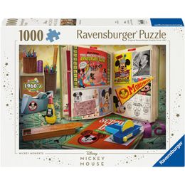 Ravensburger Kinder Puzzle "Disney Mickey Mouse, 1960 Mickey Moments", bunt, B:70cm H:50cm, Puzzles, Made in Germany