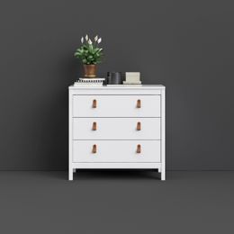 Kommode Home Affaire, B:82,1cm H:79,7cm T:38,4cm, wei&szlig;, Spanplatte, Schlafzimmer, Sideboards, "Madrid, Aufbewahrung, Schubladenschrank, Stauraum",