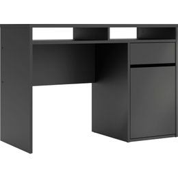 Schreibtisch Inosign, B:110,2cm H:77,4cm T:48,2cm, schwarz, B&uuml;ro, Tische, "Plus", mit vielen Stauraumm&ouml;glichkeiten, zeitloses Design