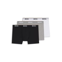 BOSS Herren Langer Boxer "Brief 3 PACK", Gr. XXL, bunt, Jersey, Obermaterial: 95% Baumwolle, 5% Elasthan, unifarben, Unterhosen, mit farblich