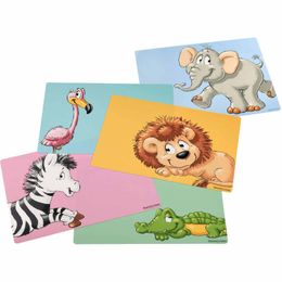 Ritzenhoff & Breker Platzset "Platzsets Happy Zoo 45 x 30 cm 5er Set bunt", bunt, RITZENHOFF & BREKER, Platzsets
