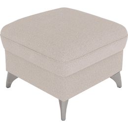 Sit & More Polsterhocker SIT & MORE, B:63cm H:48cm T:74cm, beige, 100% Polyester, Hocker, "Astoria", Passend zur "Astoria"-Serie