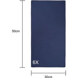 Handt&uuml;cher OTTO HOME, B:30cm L:50cmmarine, Microfaser, Obermaterial: 88% Polyester, 12% Polyamid, Badezimmer, Handt&uuml;cher, "Leoa, diverse Gr&ouml;&szlig;en,