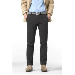 MEYER Herren Chinos "BONN", grau, Gr. 27, unifarben, 98% Baumwolle, 2% Elasthan, Hosen, aus Winter-Canvas