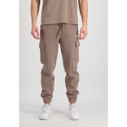 Herren Jogginghose "Organics Cargo Jogger", braun, Gr. XS, Alpha Industries, Obermaterial: 100% Baumwolle, Hosen