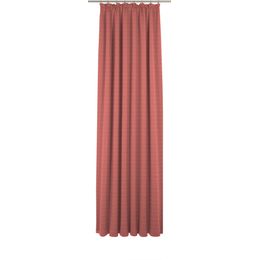 Vorhang Adam, B:142cm H:245cm, rot, Baumwolle (Bio-Baumwolle), Wohnzimmer, Gardinen, "Uni Collection light", aus 100% Bio-Baumwolle