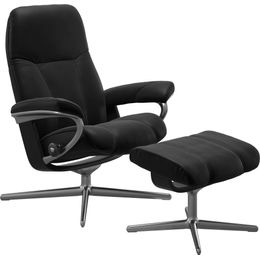 Relaxsessel stressless, B:91cm H:102cm T:79cm, schwarz, Leder BATICK: BATICK ist ein leicht korrigiertes, durchgef&auml;rbtes und genarbtes M&ouml;belleder,