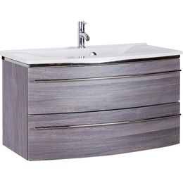 Waschtisch SAPHIR, B:92,4cm H:90cm T:48cm, grau, Badezimmer, Waschtische, "3040", Breite 92,4 cm