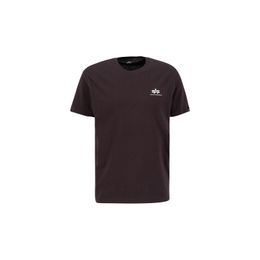 Herren T-Shirt "Basic T-Shirt SL", braun, Gr. S, Alpha Industries, Obermaterial: 100% Baumwolle, Shirts