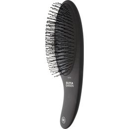 Olivia Garden Haarbürste "EXPERT CARE CURVE Nylon Bristles Matt Black", Durchmesser x Breite x L: 8cm x 21,5cm, schwarz, Kunststoff, B:8cm L:21,5cm,