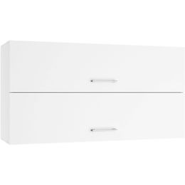 Klapph&auml;ngeschrank KOCHSTATION, B:110cm H:57cm T:34cm, wei&szlig;, Spanplatte, Schr&auml;nke, "KS-Milan", Klapph&auml;ngeschrank 110 cm, matte oder hochgl&auml;nzende