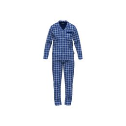 Götzburg GÖTZBURG Herren Schlafanzug "Pyjama", Gr. XXL, blau, Obermaterial: 100% Baumwolle CO., Homewear-Sets