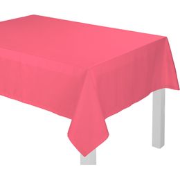 Tischdecke Adam, B:80cm L:80cm, pink, Bio-Baumwolle, Tischdecken, "Uni Collection", aus 100% Bio-Baumwolle