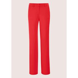 Madeleine Mode MADELEINE Damen Stoffhose "Hose Gerade Hose", rot, Gr. 21, Obermaterial: 65% Viskose CV. 30% Polyamid PA. 5% Elasthan EL., Hosen