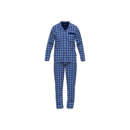 G&ouml;tzburg G&Ouml;TZBURG Herren Schlafanzug "Pyjama", Gr. XXL, blau, Obermaterial: 100% Baumwolle CO., Homewear-Sets