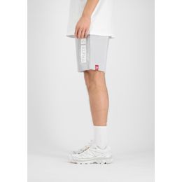 Herren Shorts "Alpha Puff Print Short", grau, Gr. XL, Alpha Industries, Obermaterial: 80% Baumwolle, 20% Polyester, Hosen