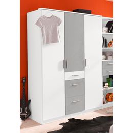 Kleiderschrank wimex, B:135cm H:199cm T:59cm, grau, Jugendzimmer, Schr&auml;nke, "Joker", wahlweise mit Spiegel