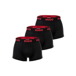Hugo Herren Boxershorts "Boxershort TRUNK TRIPLET NEBULA 3er Pack", Gr. M, schwarz, Obermaterial: 95% Lyocell CLY. 5% Elasthan EL., Unterhosen