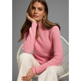 HECHTER PARIS Damen Strickpullover, pink, Gr. 36, unifarben, Strick, Obermaterial: 50% Viskose, 28% Polyester, 22% Polyamid, Pullover, mit Zopfmuster