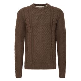 Blend Herren Strickfleece-Pullover "Strickpullover BHPullover", braun, Gr. XL, Obermaterial: 80% Polyacryl PAN. 20% Baumwolle CO., Pullover
