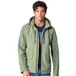 Casamoda Herren Softshelljacke "Casamoda Softshelljacke uni", gr&uuml;n, Gr. XL, 92% Polyester, 8% Elasthan, Jacken
