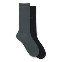 Businesssocken BOSS "2P RS Uni CC", Herren, Gr. 39-42, transparent (light, pastel grün 337), Baumwollmischung, normal, Socken, mit Markenlogo