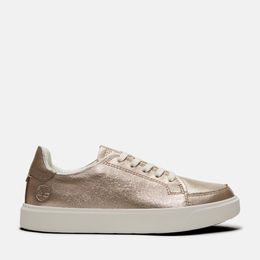 Timberland Damen Sneaker "Emerson Street LOW LACE UP SNEAKER", Gr. 42, gold, Textil, Schuhe