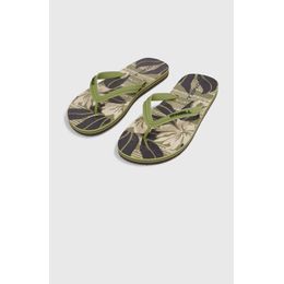 O`Neill O'NEILL Herren Zehentrenner "PROFILE GRAPHIC SANDALS", Gr. 45, gr&uuml;n, Synthetik, Schuhe