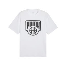 Puma Herren Trainingsshirt "Posterize T-Shirt I Herren"weiß, Gr. L, clean, Obermaterial: 100% Polyester, Shirts