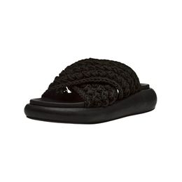 Steve Madden Damen Pantolette "Steve Madden Pantoletten Textil", Gr. 36, schwarz, Textil, Schuhe