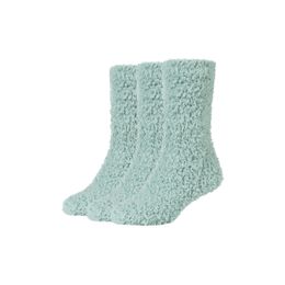 Camano Damen Socken "Kuschelsocken 3er Pack", Gr. 39abyss, 69% Polyester, 29% Polyester, 2% Elasthan, uni, Socken, 3er Pack W&auml;rmende, kuschelige