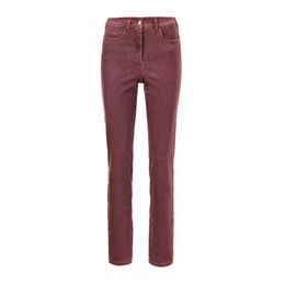 GOLDNER Damen Regular-fit-Jeans "Kurzgr&ouml;&szlig;e Damen Jeans Slim Fit LOUISA mit Stretch-Anteil", braun, Gr. 22, Obermaterial: 70% Baumwolle CO. 27%