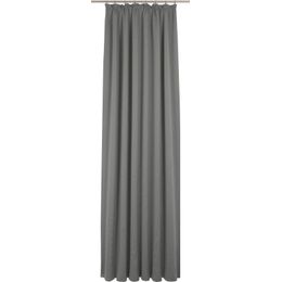 Vorhang Adam, B:145cm H:175cm, grau, Baumwolle (Bio-Baumwolle), Wohnzimmer, Gardinen, "Uni Collection light", aus 100% Bio-Baumwolle