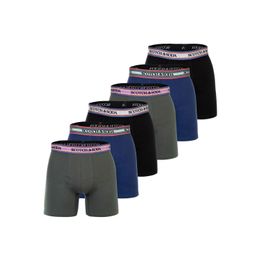 Scotch & Soda SCOTCH & SODA Herren Boxershorts "Boxershort Solid Cotton Stretch 6er Pack", Gr. M, schwarz, Obermaterial: 95% Baumwolle CO. 5% Elasthan EL.,