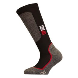 UphillSport Damen Socken "HALLA JR", Gr. 31, braun, 60% Polyester, 28% Wolle, 11% Polyamid, 1% Elasthan, mehrfarbig, Socken, mit praktischer Quick