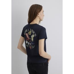 Mavi Damen T-Shirt "BEACH PRINTED T-SHIRT", grau, Gr. XL, bedruckt, 100% Baumwolle, Shirts, Print T-Shirt