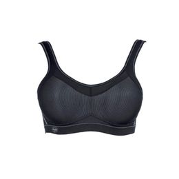Anita active Damen Bustier "BH Momentum 1er Pack", Gr. 90, schwarz, Obermaterial: 70% Polyester PES. 15% Polyamid PA. 15% Elasthan EL., BHs