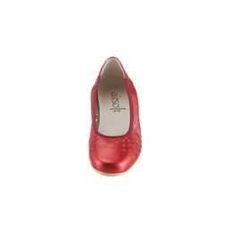CLASSIC Damen Ballerina, Gr. 42, rot, Glattleder, Schuhe