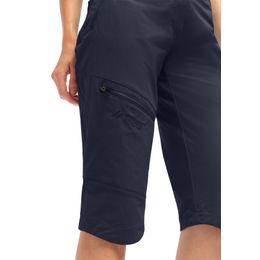 Maier Sports Damen Outdoorhose "Inara slim Capri Vario", blau, Gr. 44, 90% Polyamid, 10% Elasthan, Hosen, Damen Wanderhose, elastische Funktionshose