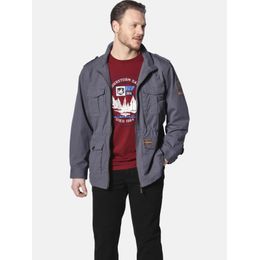 Jan Vanderstorm Herren Fieldjacket "Fieldjacket BROR", grau, Gr. 64, Jacken, in modischer Used-Optik