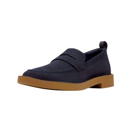 Clarks Herren Slipper "Clarks Slipper Veloursleder", Gr. 42,5, blau, Veloursleder, Schuhe