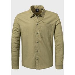 Schöffel SCHÖFFEL Damen Outdoorhemd "Urban Shirt Style Chanduy MNS", grün, Gr. 50, Oberstoff: 73% Baumwolle 27% Hanf, Hemden
