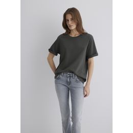 Mavi Damen T-Shirt "CREW NECK BASIC T-SHIRT"beluga, Gr. L, 100% Baumwolle, Shirts, T-Shirt Basic