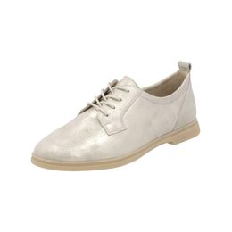 Remonte Damen Schn&uuml;rschuh "Remonte Halbschuhe Leder", Gr. 38, gold, Leder, Schuhe