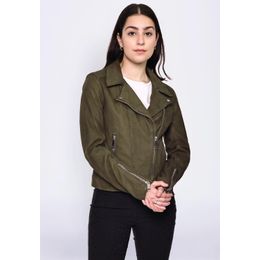 Maze Damen Lederjacke "Romie", gr&uuml;n, Gr. XL, Obermaterial: 100% Lammleder; Futter: 100% Polyester, Jacken